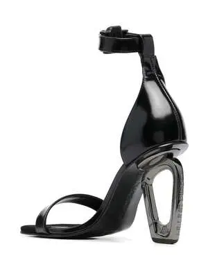 Filling Pieces Carabiner-heel Leather Sandals