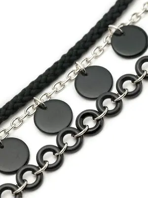 AMIR SLAMA Beaded Bracelets Set - Black