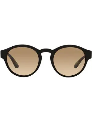 Giorgio Armani Round Frame Sunglasses - Black