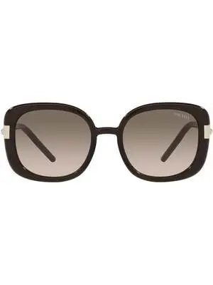 Prada Oversize Frame Tinted Sunglasses - Brown