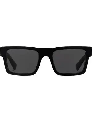 Prada Symbole Rectangle-frame Sunglasses - Black