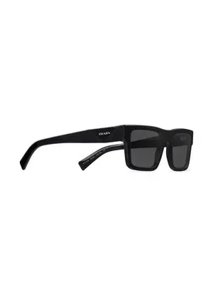 Prada Symbole Rectangle-frame Sunglasses - Black