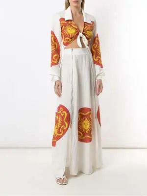 AMIR SLAMA Printed Long Skirt