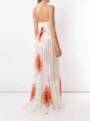 AMIR SLAMA Printed Long Dress