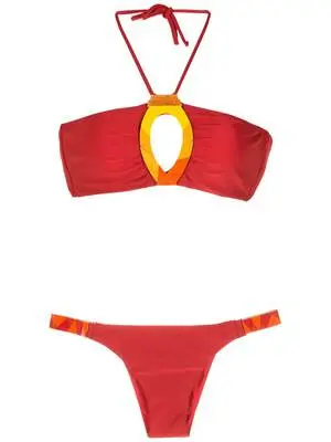 AMIR SLAMA Embroidered Bikini Set