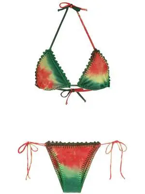 AMIR SLAMA Tie Dye Bikini Set