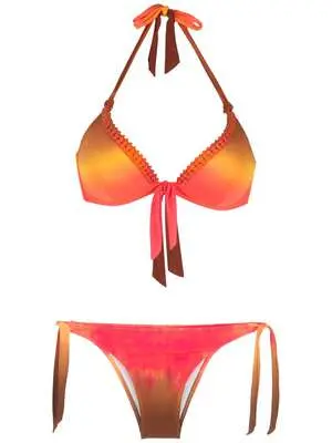 AMIR SLAMA Tie-dye Bikini Set - Multicolour