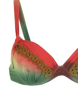 AMIR SLAMA Embroidery Tie Dye Bikini Set