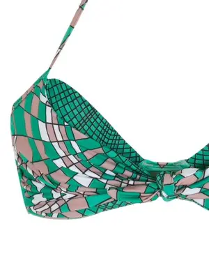 AMIR SLAMA Geometric Print Bikini Set