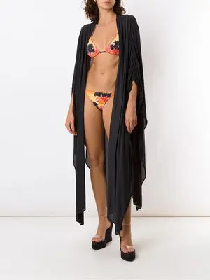 AMIR SLAMA Print Ilha De Hibiscus Bikini Set