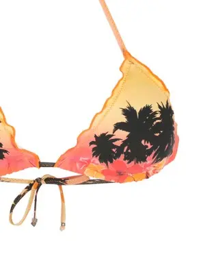 AMIR SLAMA Print Ilha De Hibiscus Bikini Set