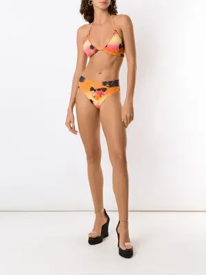 AMIR SLAMA Ilha De Hibiscus Bikini Set