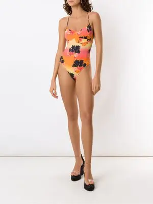 AMIR SLAMA Ilha De Hibiscus Swimsuit
