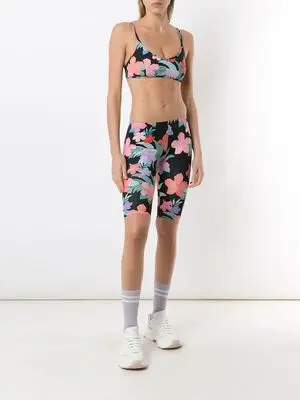 AMIR SLAMA Printed Biker Shorts
