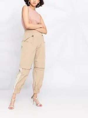 Stella McCartney Logo Stripe Zip Front Track Pants