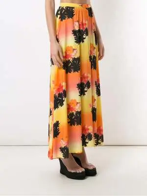 AMIR SLAMA Printed Long Skirt