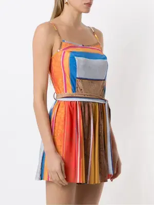 AMIR SLAMA Printed Playsuit