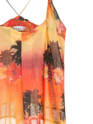 AMIR SLAMA Printed Maxi Dress