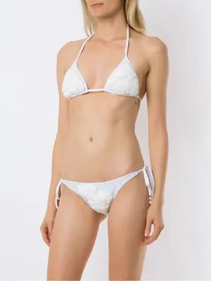 AMIR SLAMA Beaded Embroidery Bikini Set