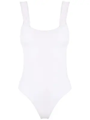 AMIR SLAMA Cut-out One-piece - White