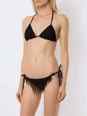 AMIR SLAMA Beaded Embroidery Bikini Set