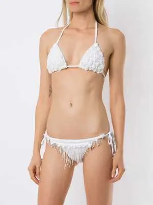 AMIR SLAMA Beaded Embroidery Bikini Set