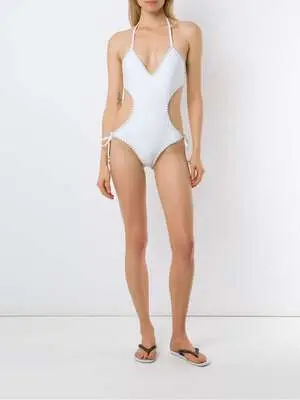 AMIR SLAMA Tie Cut-out One-piece
