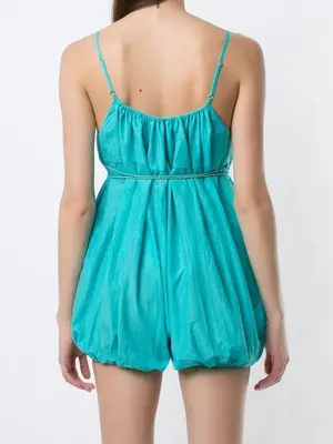 CLUBE BOSSA Calico Tied Playsuit