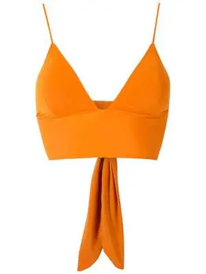 CLUBE BOSSA Havel Tie Bikini Top - Orange