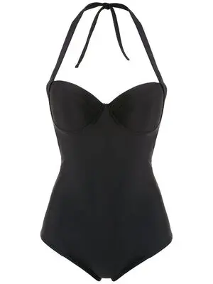 AMIR SLAMA Plain One-piece - Black