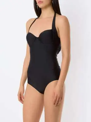 AMIR SLAMA Plain One-piece - Black