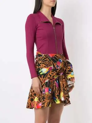 AMIR SLAMA Zipped Long Sleeves Bodysuit