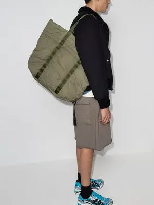 Visvim Nap Quilted Tote Bag - Green | Editorialist