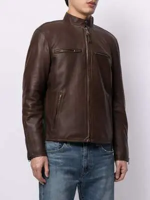Ralph Lauren Lambskin Café Racer Jacket