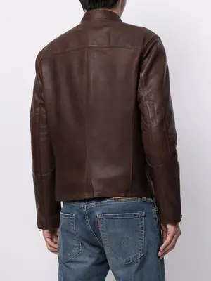 Ralph Lauren Lambskin Café Racer Jacket