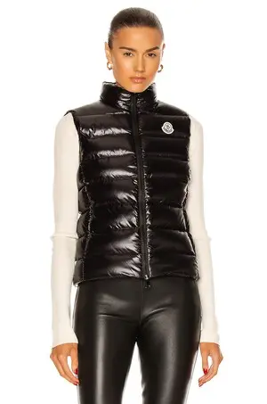 Moncler Ghany Puffer Gilet Vest - Black