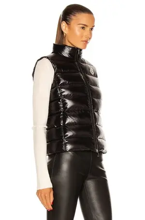 Moncler Ghany Puffer Gilet Vest - Black