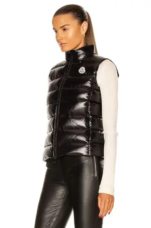 Moncler Ghany Puffer Gilet Vest - Black