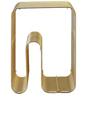 AYTM Curva Stool In Metallic - Gold
