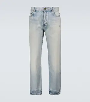 Saint Laurent Carrot-Fit Jeans - Blue | Editorialist