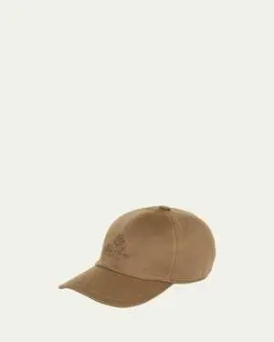 Loro Piana Cashmere Baseball Cap - Ebony