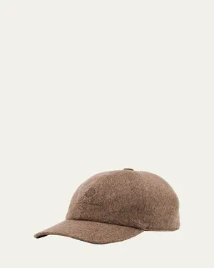 Loro Piana Cashmere Baseball Cap - Hazelnut Melange