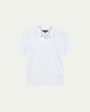 Vilebrequin Pyramid Linen Polo Shirt - White