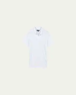 Vilebrequin Pyramid Linen Polo Shirt - White
