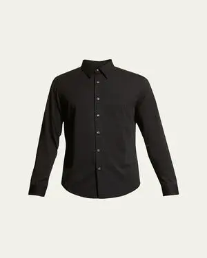 Theory Sylvain Shirt In Structure Knit - Black