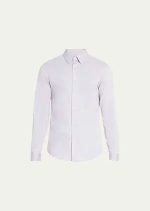 Theory Sylvain Shirt In Structure Knit Misty Haze
