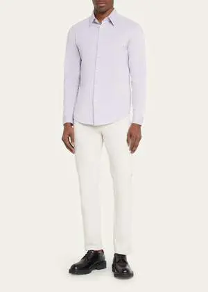 Theory Sylvain Shirt In Structure Knit Moon