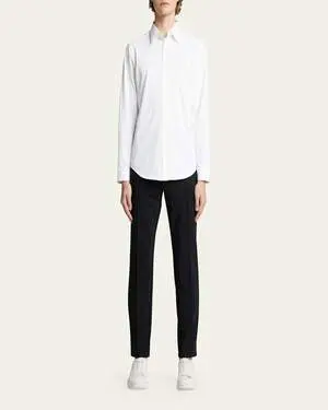Theory Sylvain Shirt In Structure Knit - White