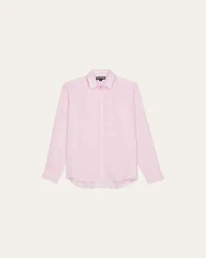 Vilebrequin Caroubis Solid Linen Sport Shirt - Ballrna