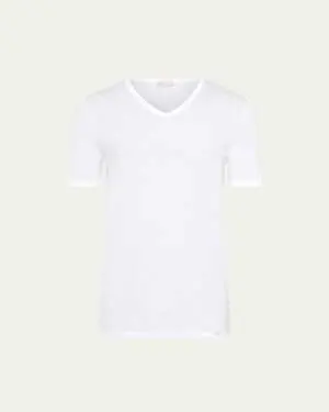 Hanro Ultralight Cotton V-neck T-shirt - White